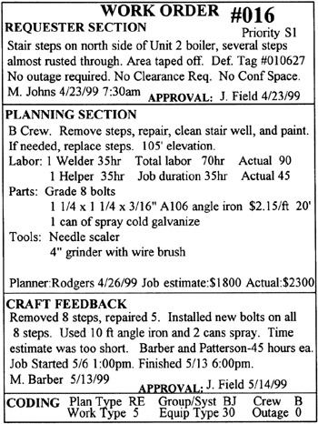 Appendix D: Sample Work Orders | GlobalSpec