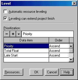 Chapter 17: Resource Leveling | GlobalSpec