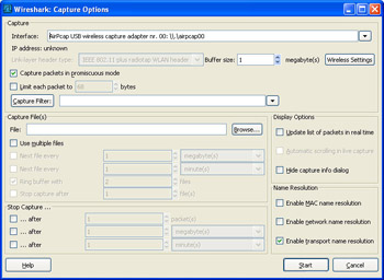 Capturing Wireless Traffic - Windows | GlobalSpec