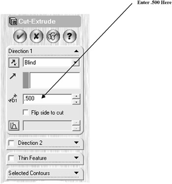 Create a Hole Using the Extruded Cut Command | GlobalSpec
