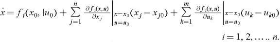 1.7: LINEARIZATION OF THE STATE EQUATION OF A GENERAL TIME-INVARIANT ...
