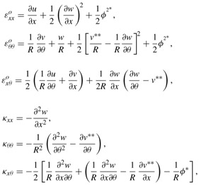 Appendix D: Sanders' Circular Cylindrical Shell Equations | Engineering360