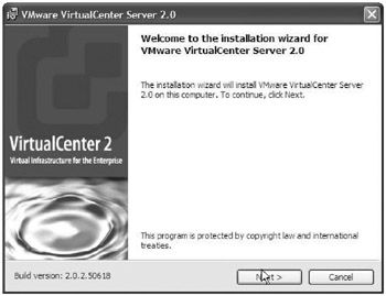 Chapter 2: Installing Virtual Center | GlobalSpec