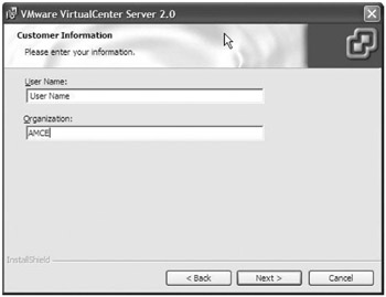 Chapter 2: Installing Virtual Center | GlobalSpec