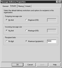 6.5 Setting global SMTP parameters | GlobalSpec