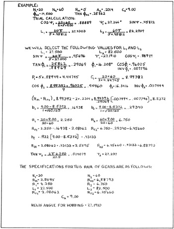 Helical Gear Mathematics Formulas and Examples | Engineering360
