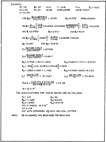Helical Gear Mathematics Formulas and Examples | Engineering360