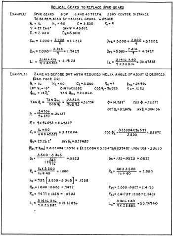 Design of Helical Gear Teeth Formulas and Examples | GlobalSpec