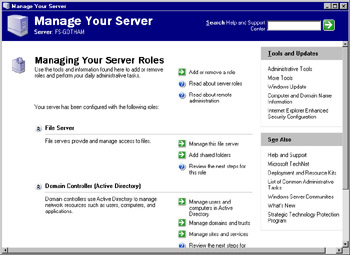 Understanding Server Roles | GlobalSpec