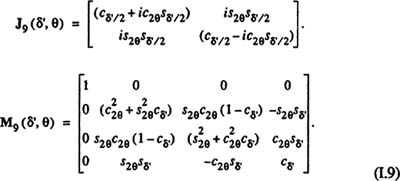 Appendix I: List of Jones and Mueller Matrices | GlobalSpec